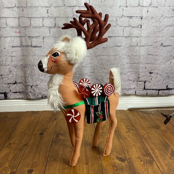 Annalee | Holiday | Annalee 204 Peppermint Reindeer | Poshmark